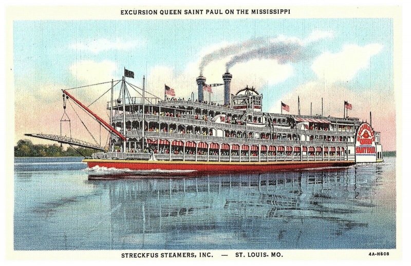 Excursion Reina Santos Paul Encendido The Mississippi Streckfus ...