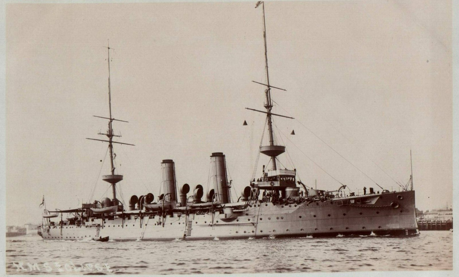 RPPC Photo WWI British Royal Navy HMS Eclipse Battlecruiser | Other ...