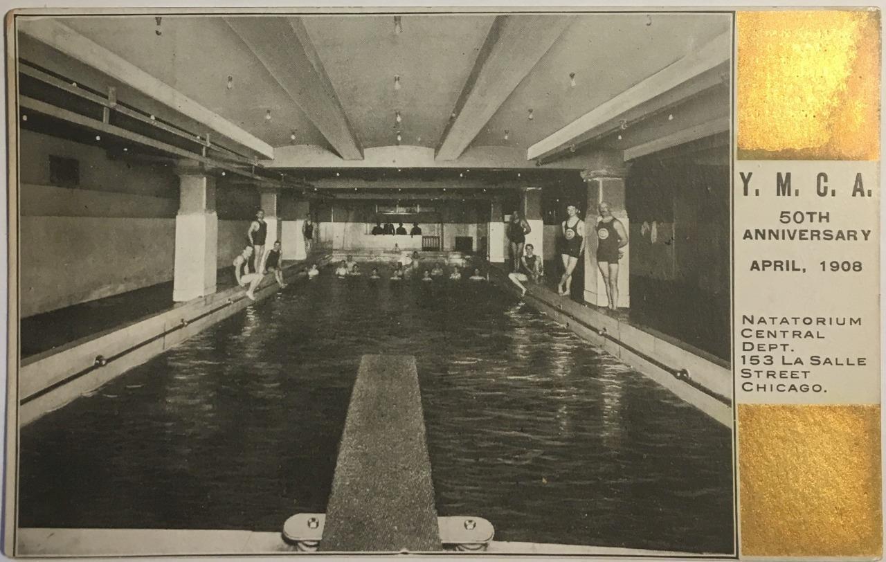 Chicago, IL YMCA Swimming Pool 50th Anniversary 1908 Natatorium Gym ...
