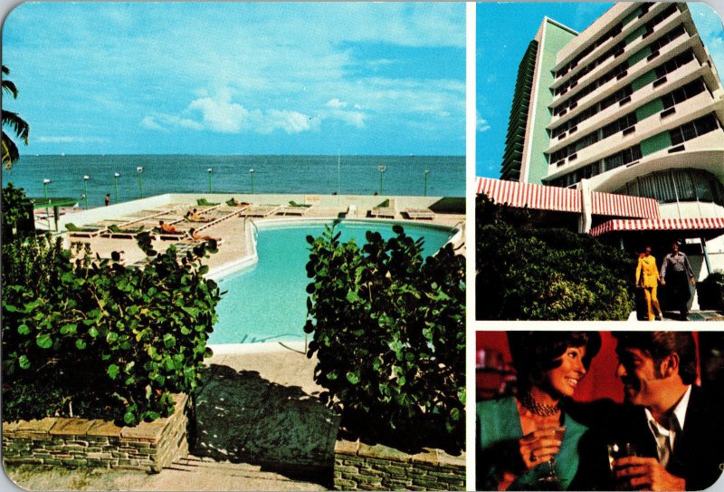Holiday Inn Miami Beach Surfside Vintage Postcard circa 1970s Ocean ...