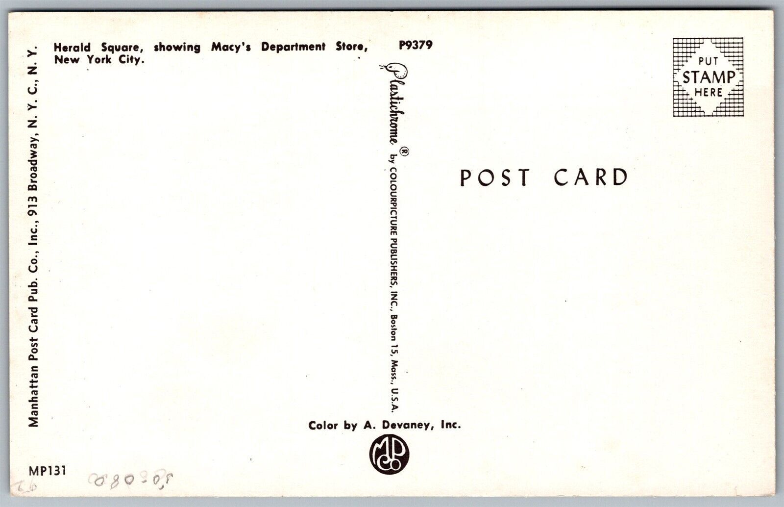 Vtg New York City NY Herald Square Macy's Department Store Street View ...