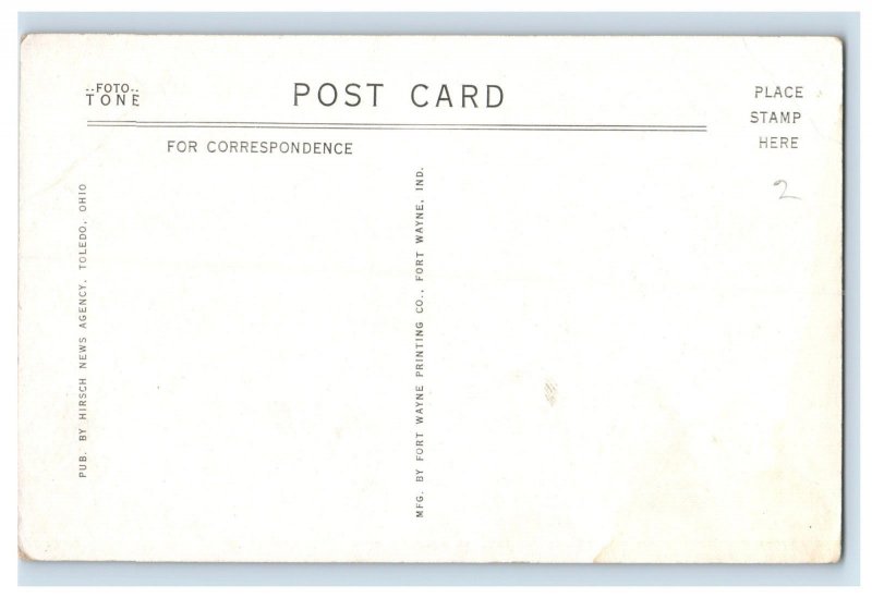 Vintage Downtown Section Showing Ohio Bank Toledo Ohio Postcard P225E ...