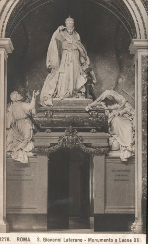Vintage Postcard 1910's S. Giovanni Laterano Monumento A Leona XIII ... Vintage Postcard 1910's S. Giovanni Laterano Monumento A Leona XIII ...