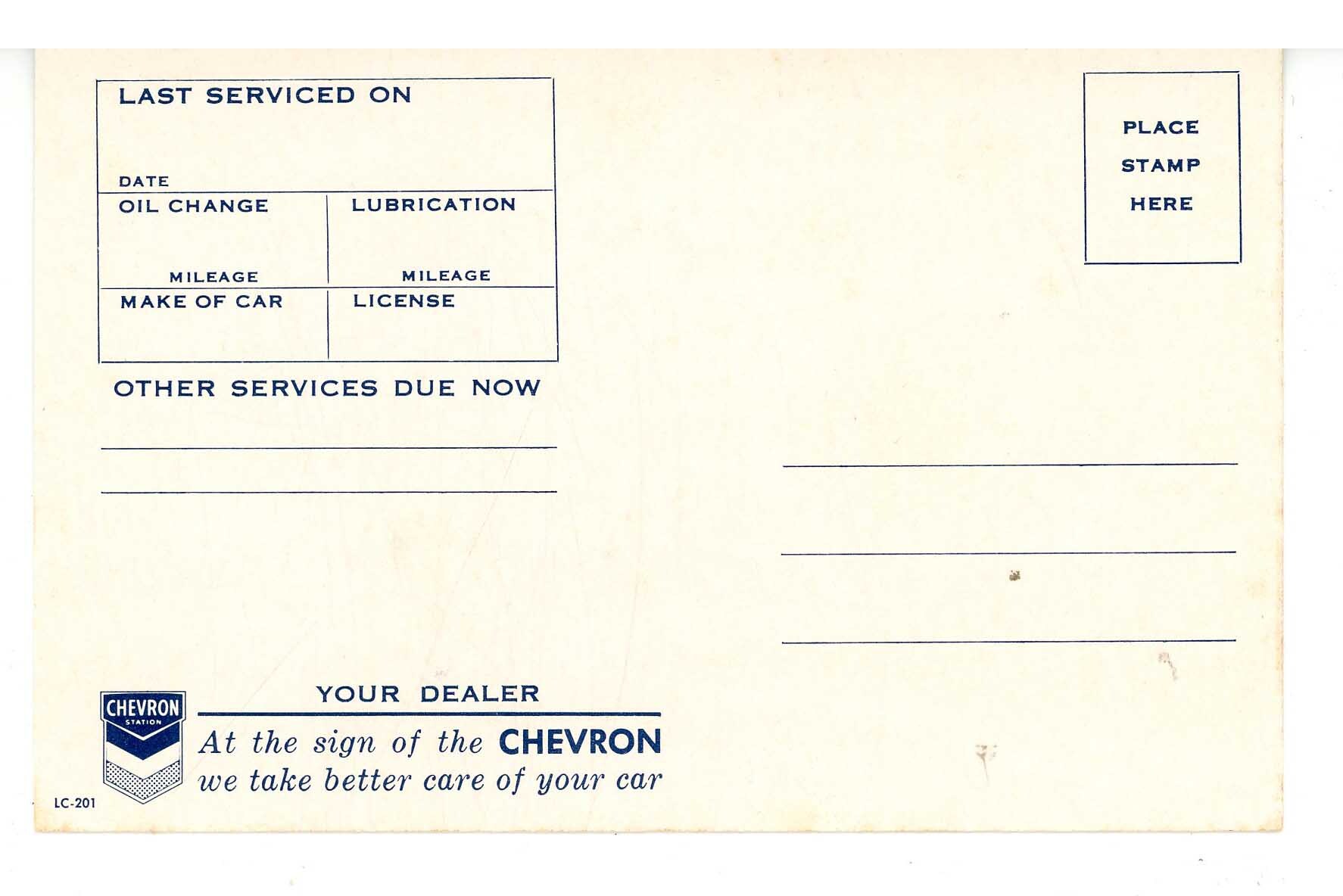 Gas Station - Chevron Advertisement for Credit Card ca 1960 | Topics ...
