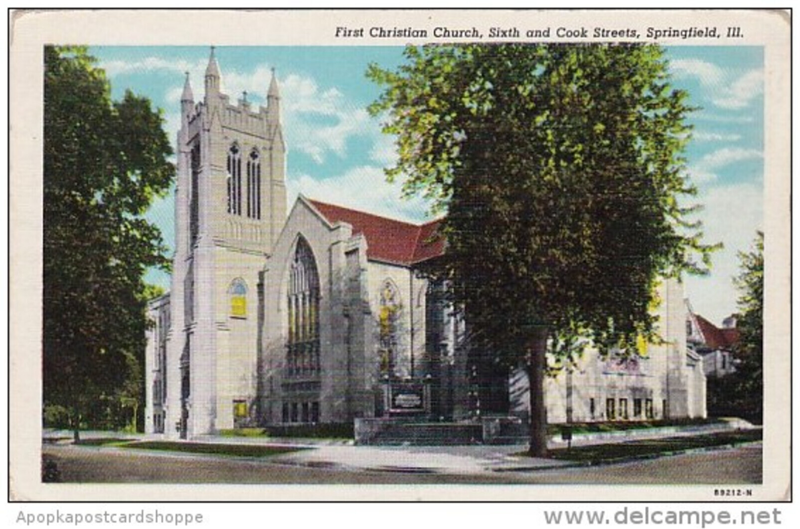 First Christian Church Sixth And Cook Streets Springfield Illinois ...