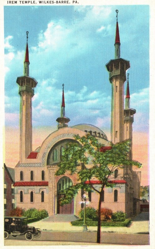 Irem Temple Wilkes-Barre Pennsylvania Front View Religious Building PA ...