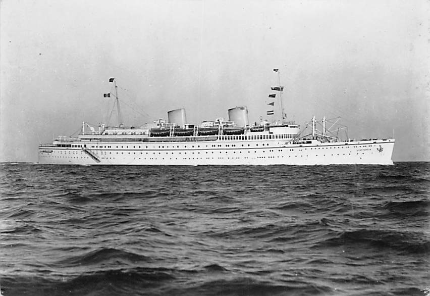 MN Victoria Printed Photo Lloyd Treistino Ship Line Ship | United ...