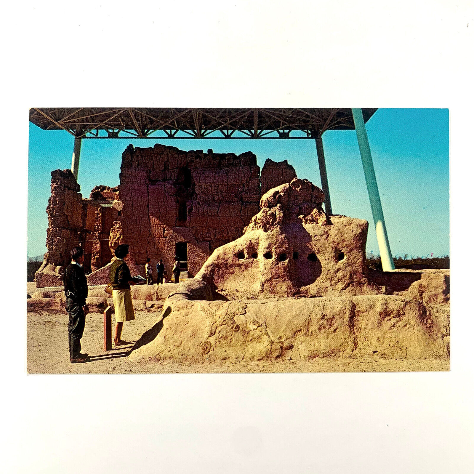 Postcard Arizona Coolidge AZ Casa Grande Ruins Monument 1960s Unposted ...