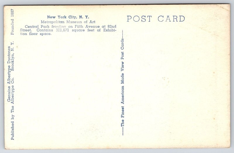 Metropolitan Museum Of Art New York City New York NY Central Park ...