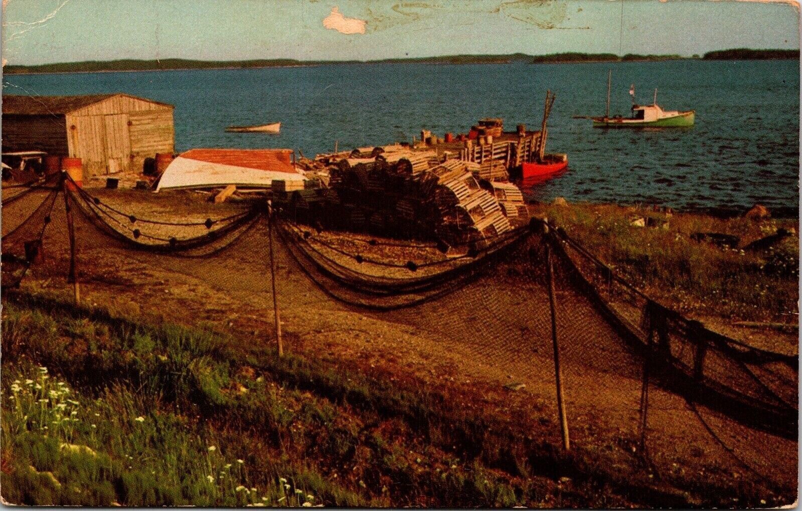 Lobstering Eastern Shore Nova Scotia Wob Note Boat Shore Postcard ...