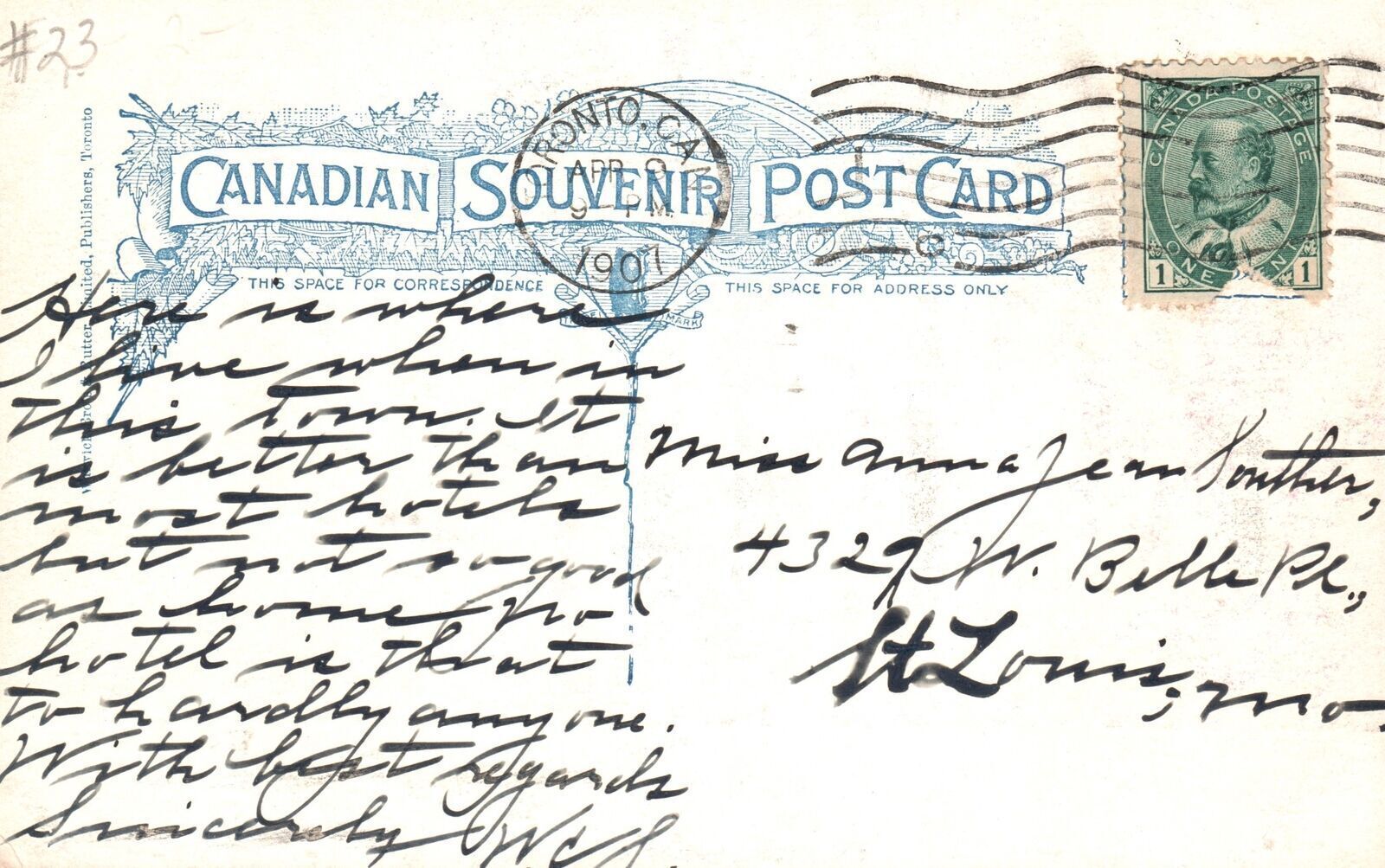 Vintage Postcard 1907 Queens Hotel Building Historic Landmark Toronto ...