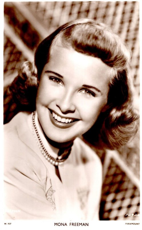 Mona Freeman Picturegoer Original Real Photo Actress Postcard | Topics ...