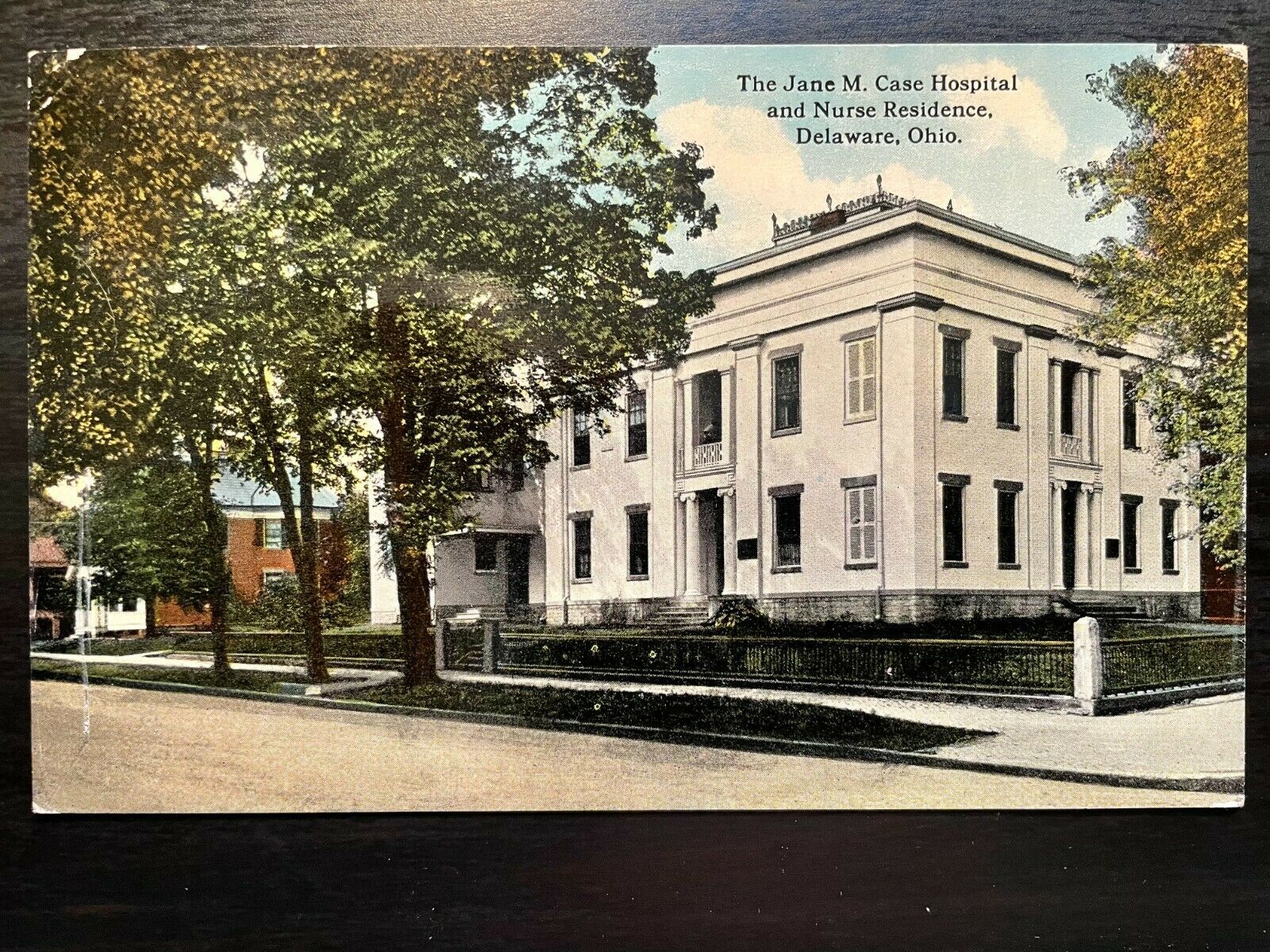 Vintage Postcard 1917 Jane M. Case Hospital & Nurse Residence Delaware ...