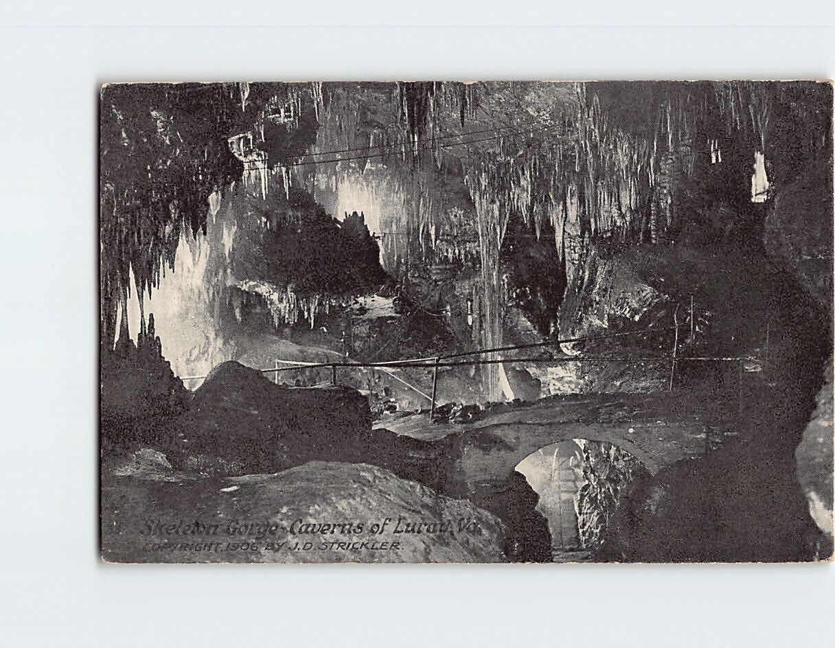 Postcard Skeleton Gorge, Caverns of Luray, Virginia | United States ...