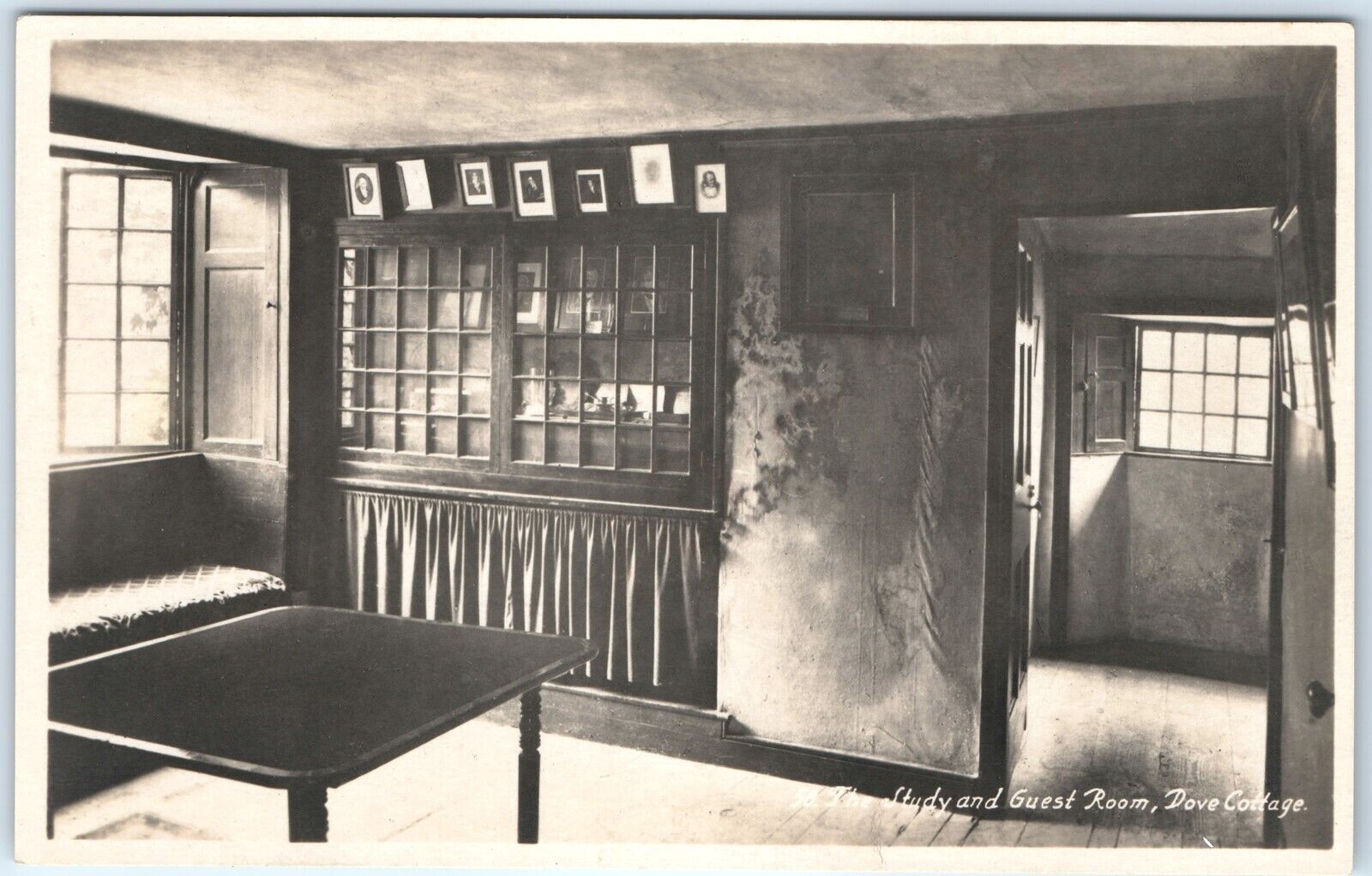 c1920s Dove Cottage, England RPPC Study Guest Room Interior Portraits ...