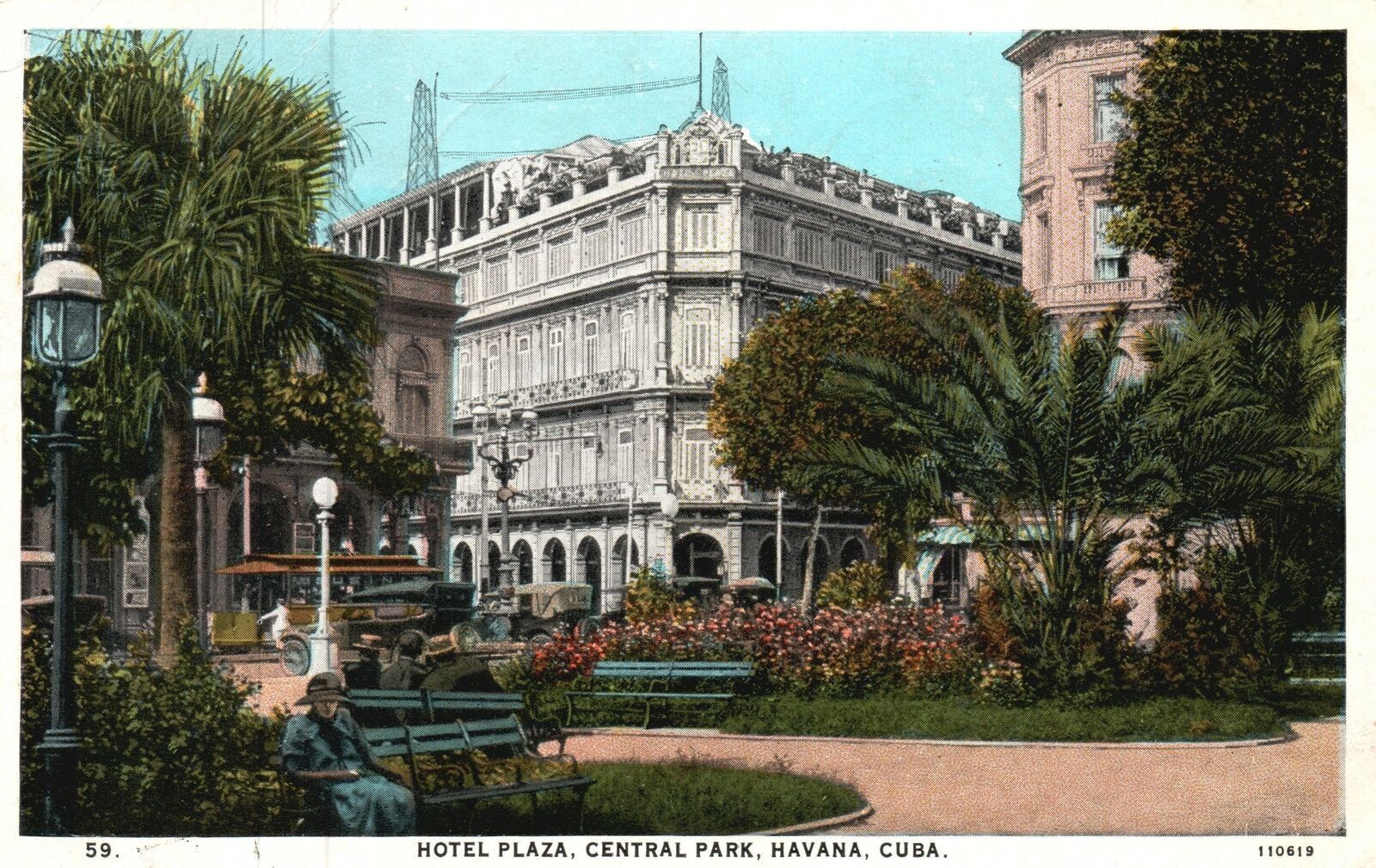 Vintage Postcard 1928 Hotel Plaza Home For Americans Central Park ...