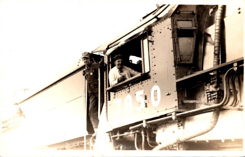 Trains Union Pacific Railroad Locomotive #7850 Engineer Fred Lockwood ...