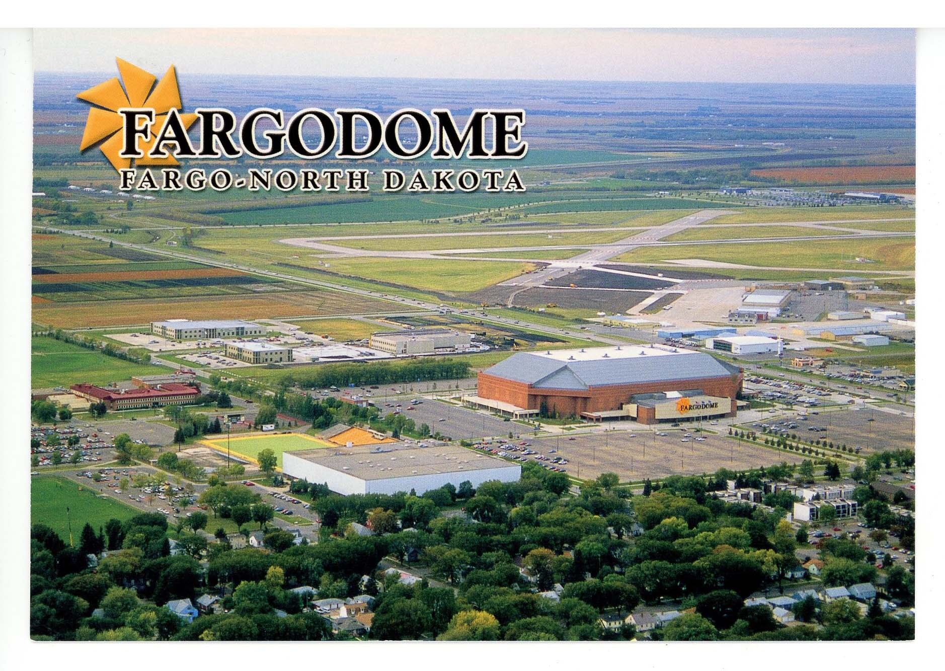 ND - Fargo. Fargodome, Aerial View (4x6) | United States - North Dakota ...