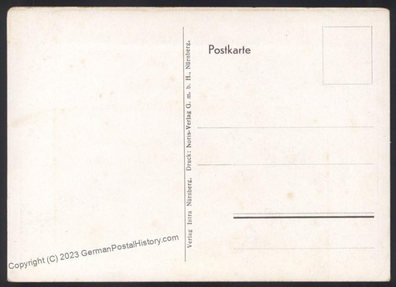 3rd Reich Germany 1936 Reichsparteitag Nuremberg Rally Propaganda Card ...