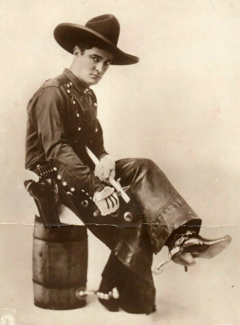 1920s Tom Mix Spur Six Shooter Actor Amag Real Photo Vintage Postcard ...