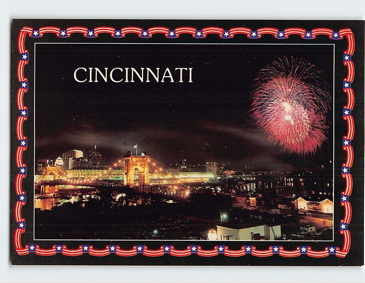 Postcard A view from the Kentucky side of the Ohio River, Cincinnati ...