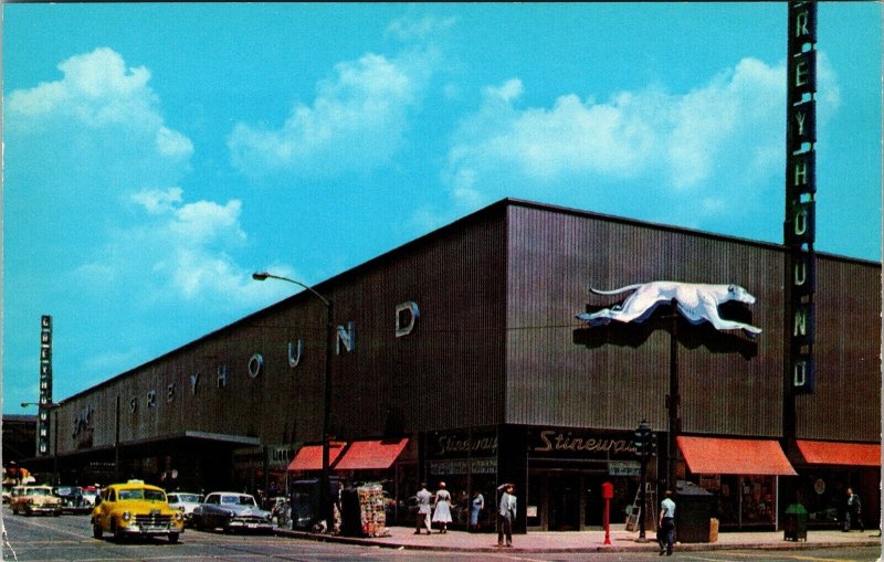 Greyhound Bus Terminal Depot Downtown Chicago Vintage Postcard C. 1970 ...