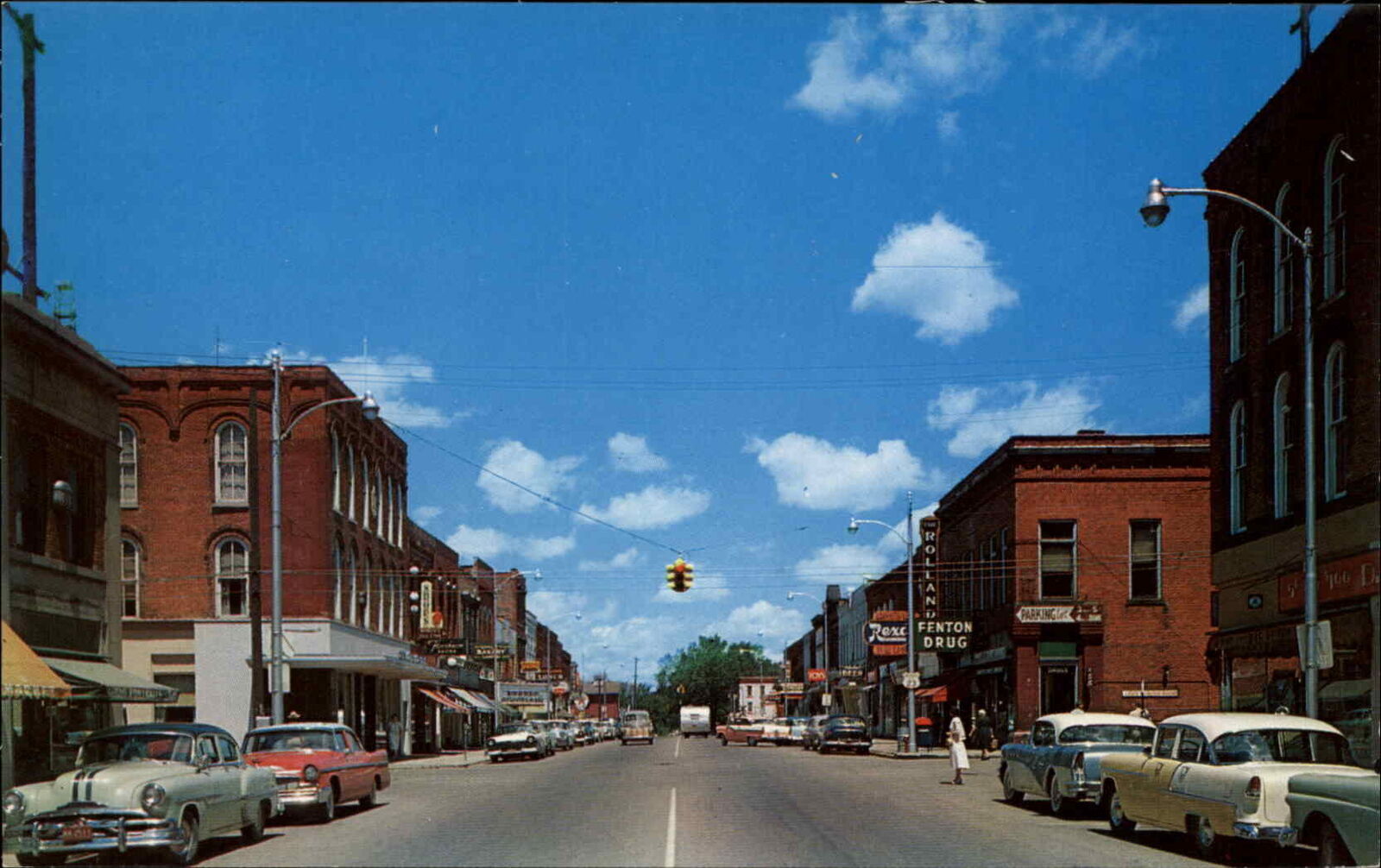Fenton Michigan MI Classic 1960s Cars Truck Street Scene Vintage ...
