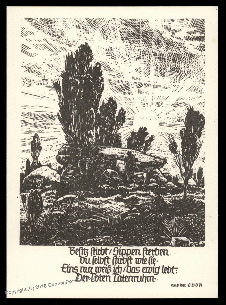 3rd Reich Germany Dead Mans Deeds Propaganda Card 91318 | Europe ...