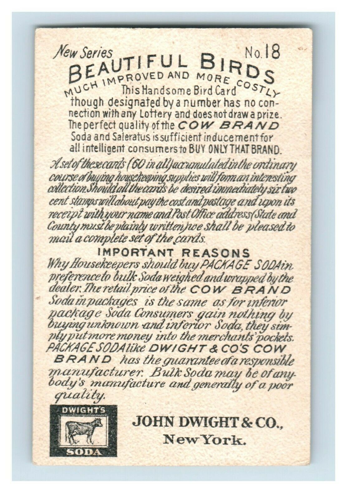 1880s-90s Arm & Hammer Beautiful Birds Series Waxbill Lot Of 5 P222 ...