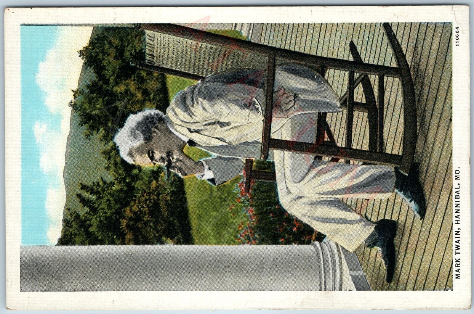 c1920s Hannibal, MO Mark Twain Smoking Cigar E.T. Cameron CT Teich ...