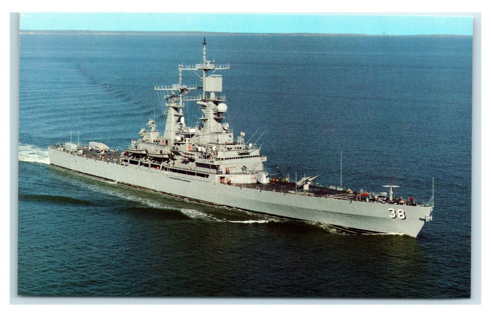 Postcard USS Virginia (CGN-38) Nuclear Powered Guided Missile Cruiser ...