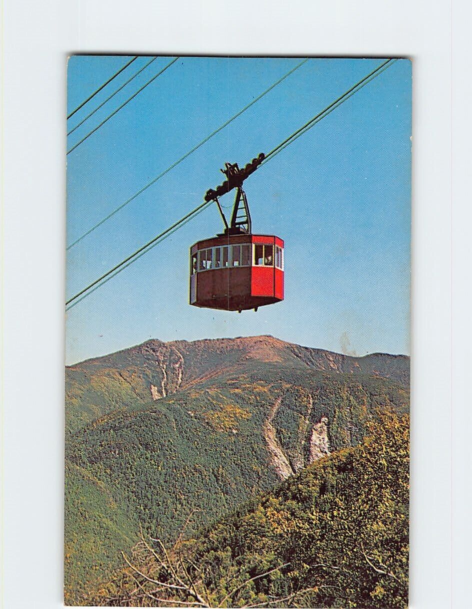 Postcard Tram-Car and Mt. Lafayette, Cannon Mountain Aerial Tramway, N ...