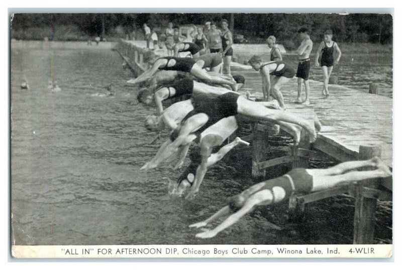 All In for Afternoon Dip, Chicago Boys Club Camp, Winona Lake IN ...