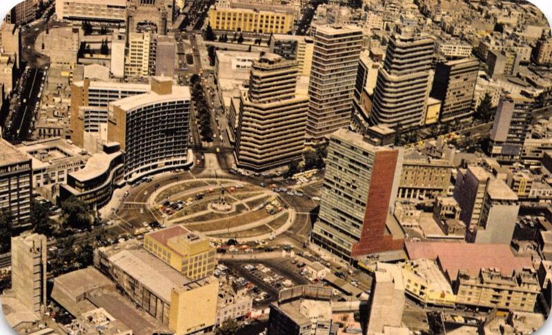 Mexico D Fvista Aerea De La Glorieta Colonair View Photo Postcard ...