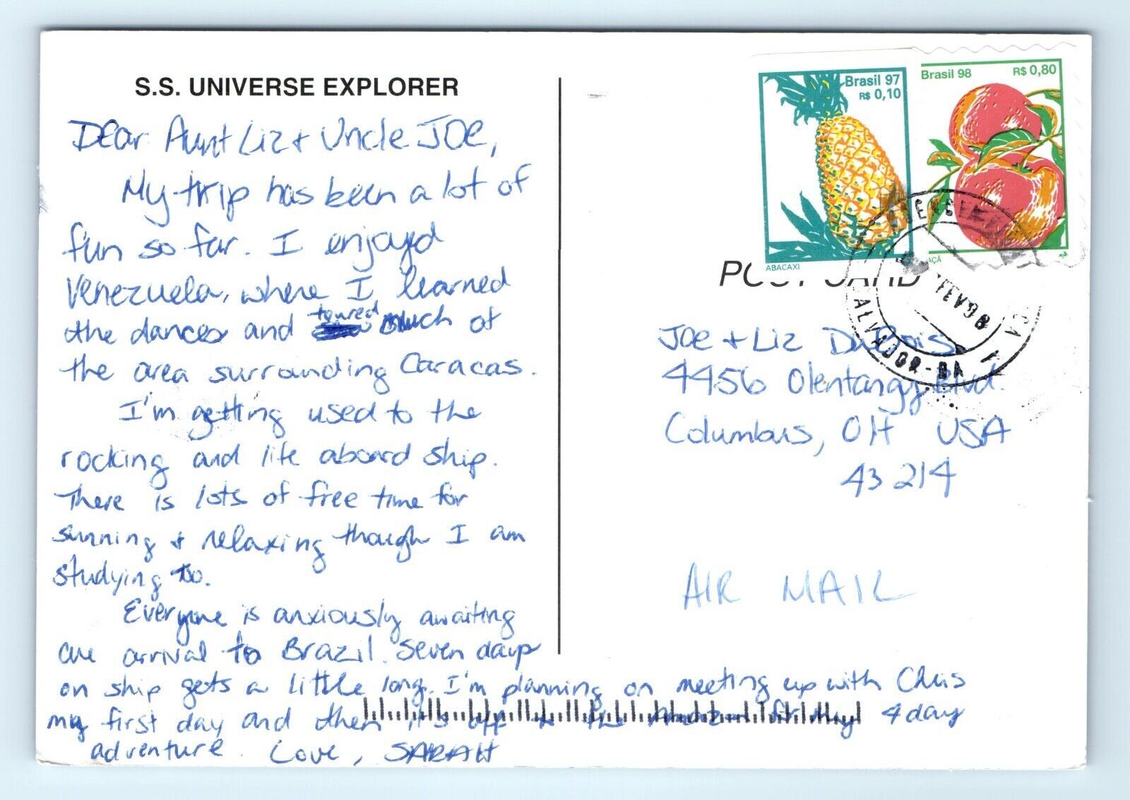 SS Universe Explorer Ship Postcard Posted | Other / Unsorted, Postcard ...