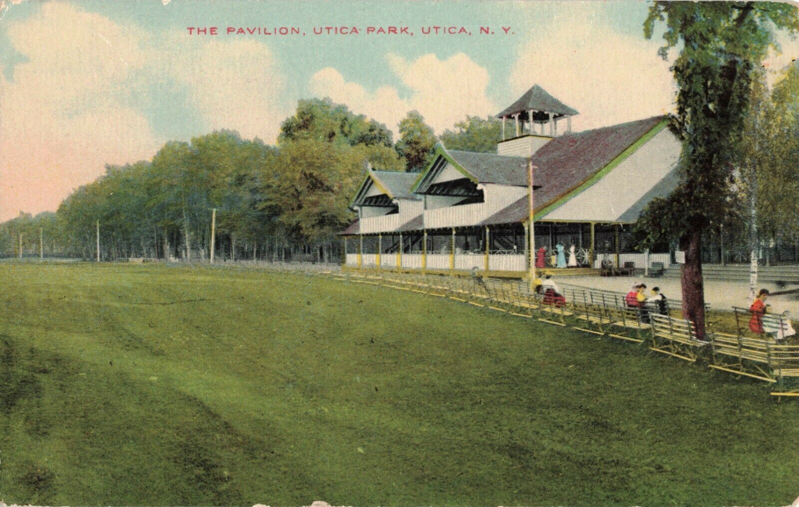 Circa 1911 The Pavilion, Utica Park, Utica, N.Y. Postcard | United ...