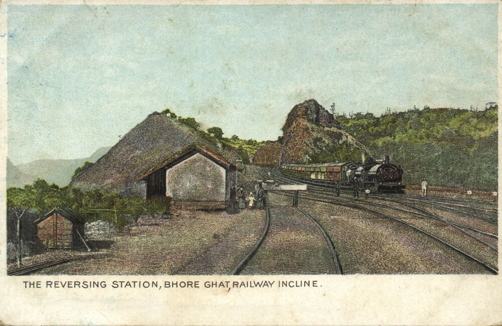 india, BHORE GHAT, The Reversing Station, Railway Incline (1899 ...