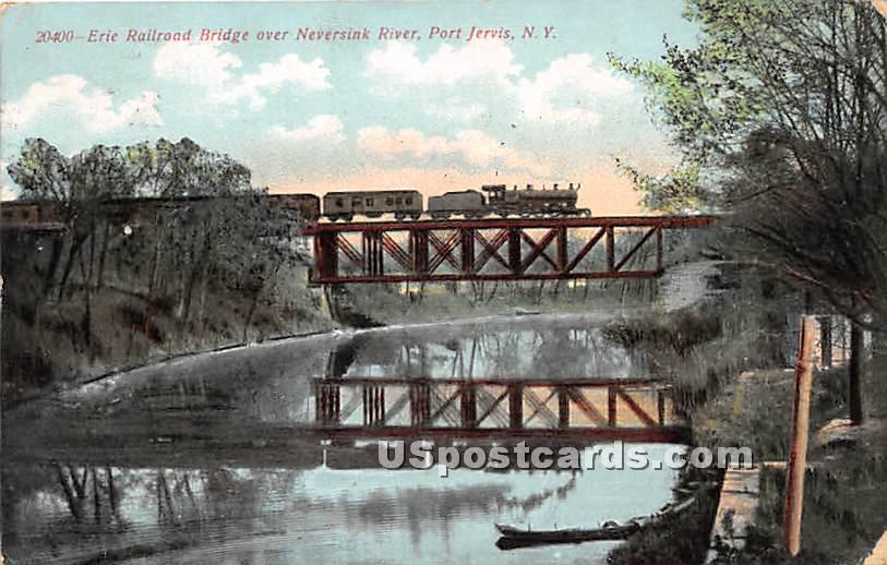 Erie Railroad Bridge, Neversink River - Port Jervis, New York NY ...