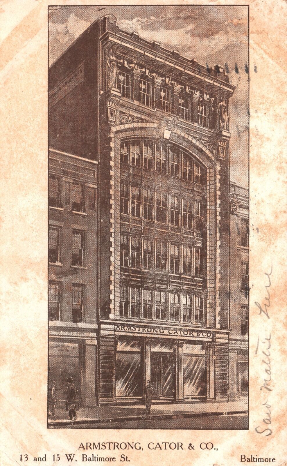 Vintage Postcard 1907 Armstrong Bator and Company Building Baltimore ...
