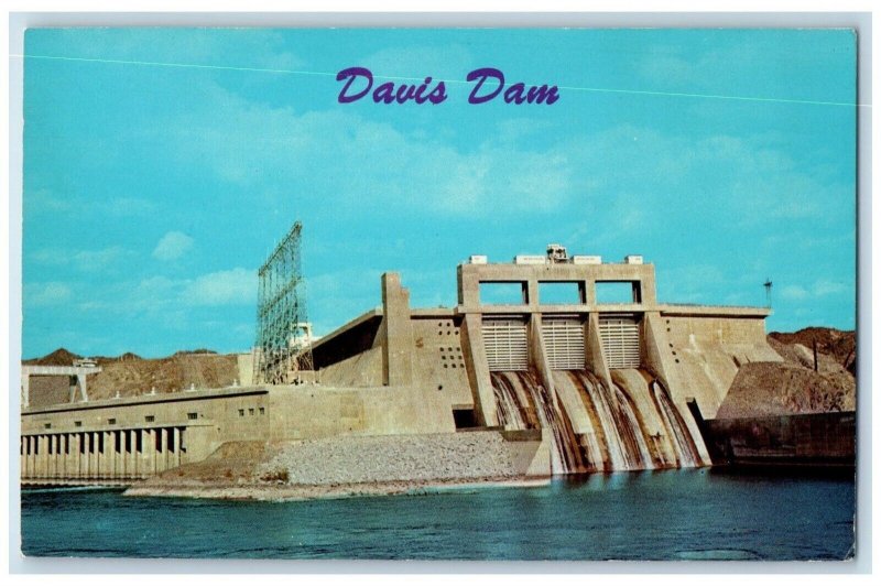 Davis Dam And Generators Mighty Colorado River Arizona Nevada Border ...