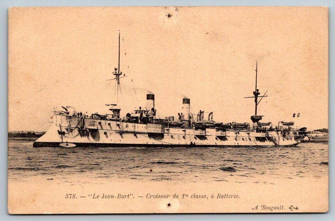French Navy Cruiser Ship "Le Jean-Bart" Postcard | Europe - France ...