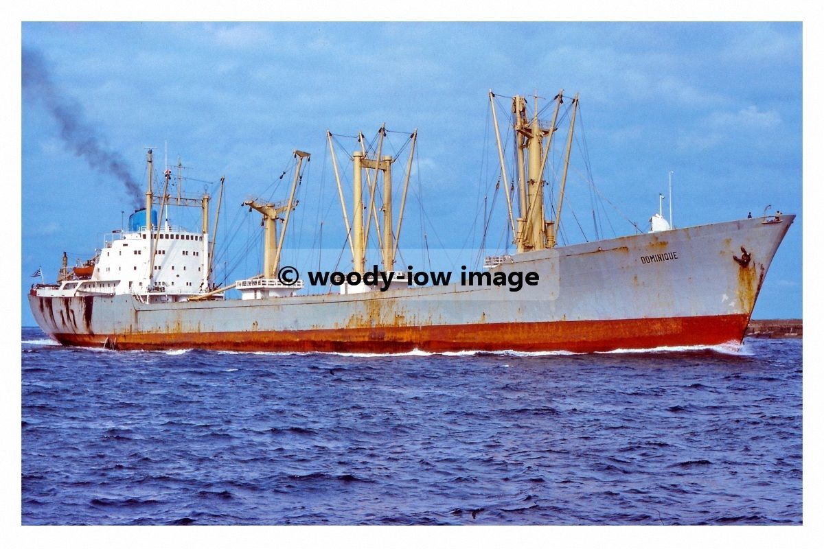 mc4532 - Greek Cargo Ship - Dominique , built 1962 - photo 6x4 | Europe ...