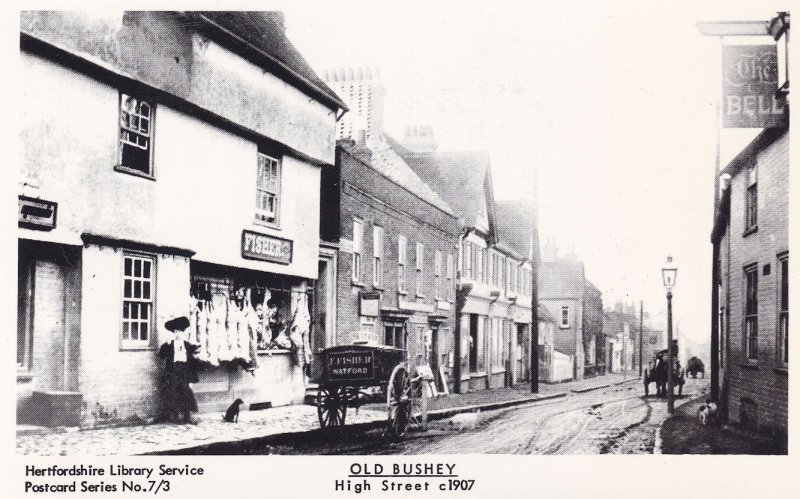 The Bell Pub Victorian Old Bushey Hertfordshire Postcard | Europe ...