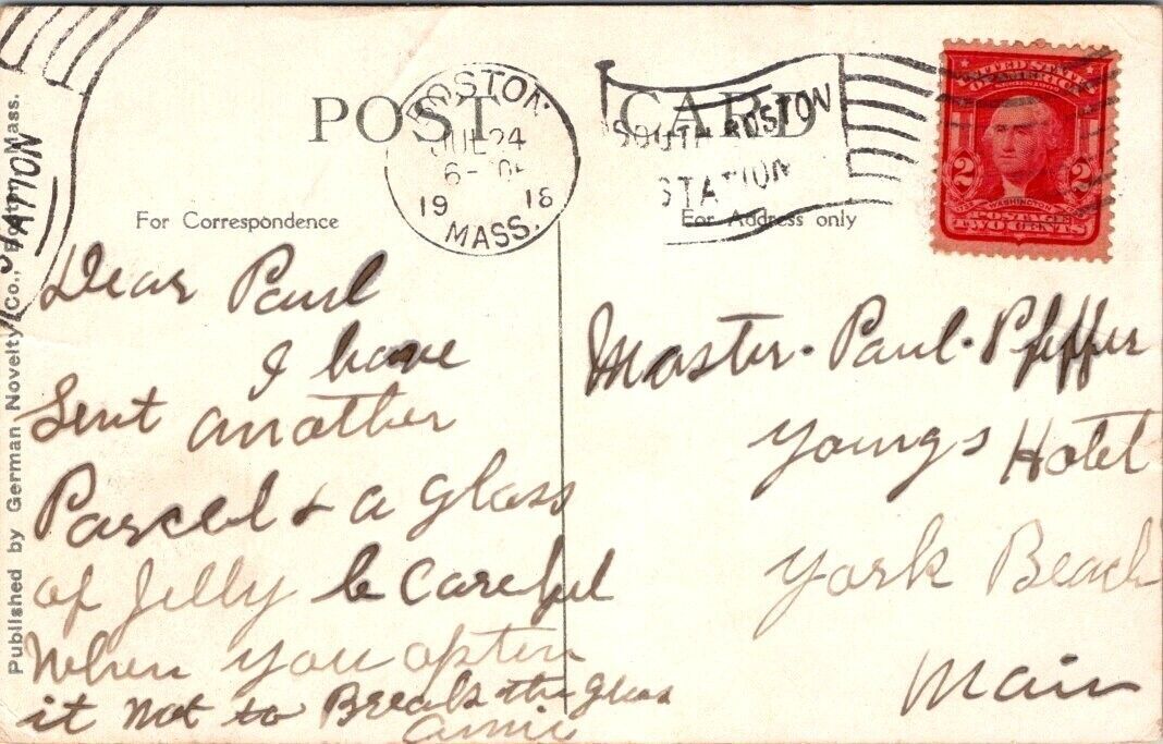 Vintage Boston Massachusetts Ma Postcard - Marine Park ad Fort ...