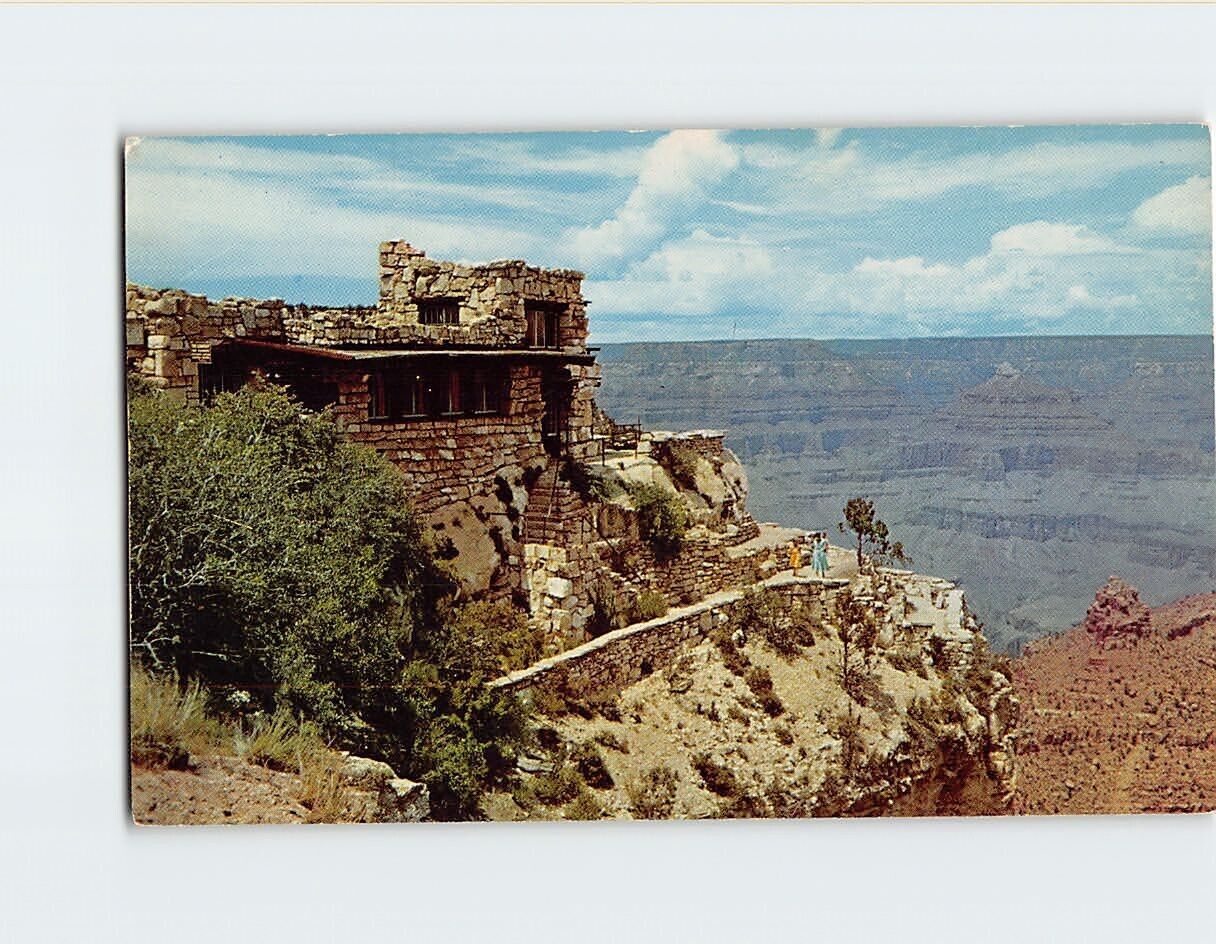 Postcard At The Lookout on the South Rim Grand Canyon Arizona USA ...