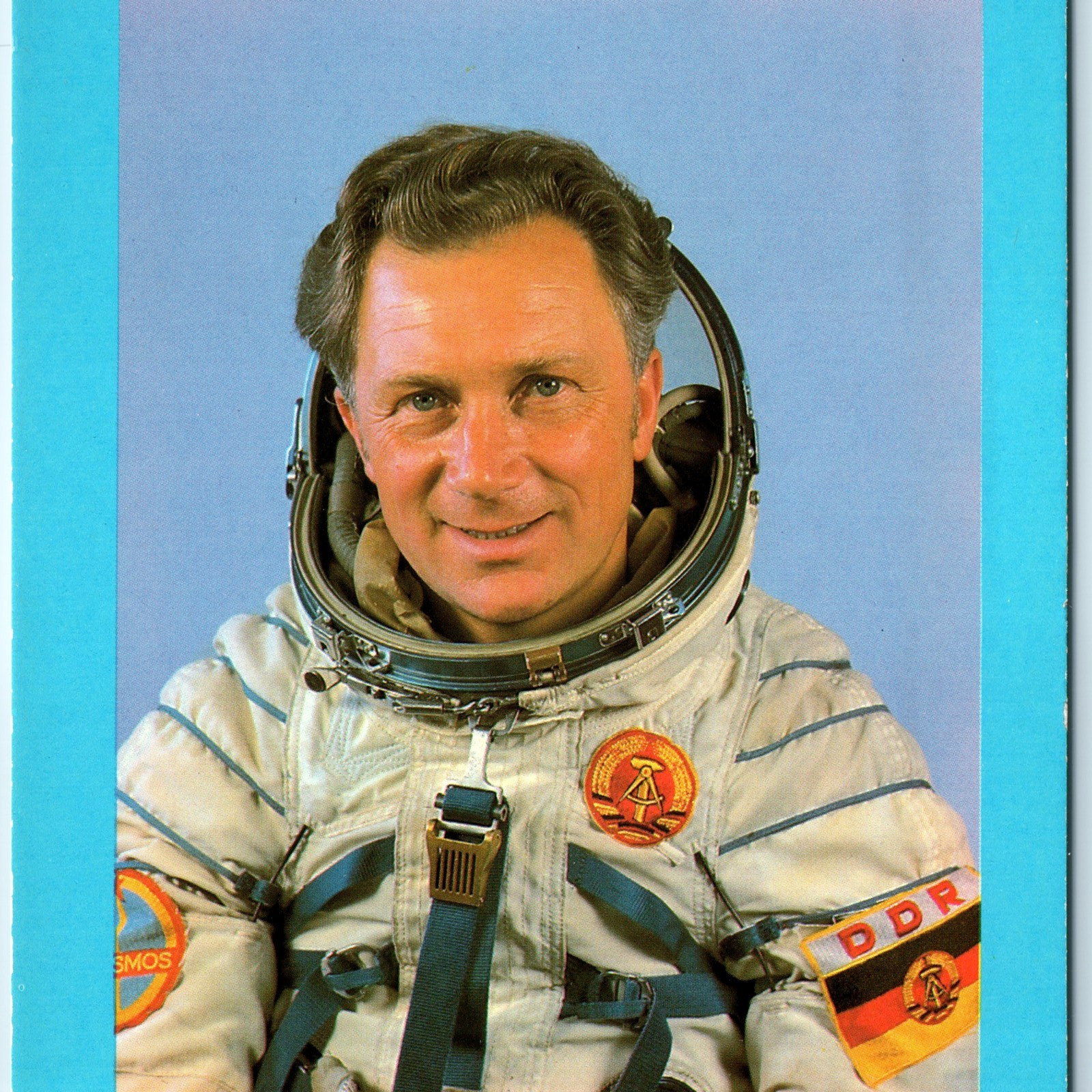 c1970s East Germany Lt Colonel Sigmund Jahn Portrait 4x6 PC 1st GDR ...