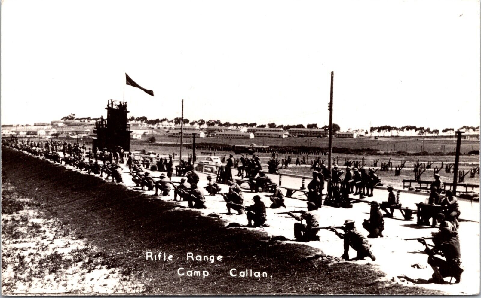 Real Photo Postcard Rifle Range at Camp Callan in San Diego, La Jolla ...