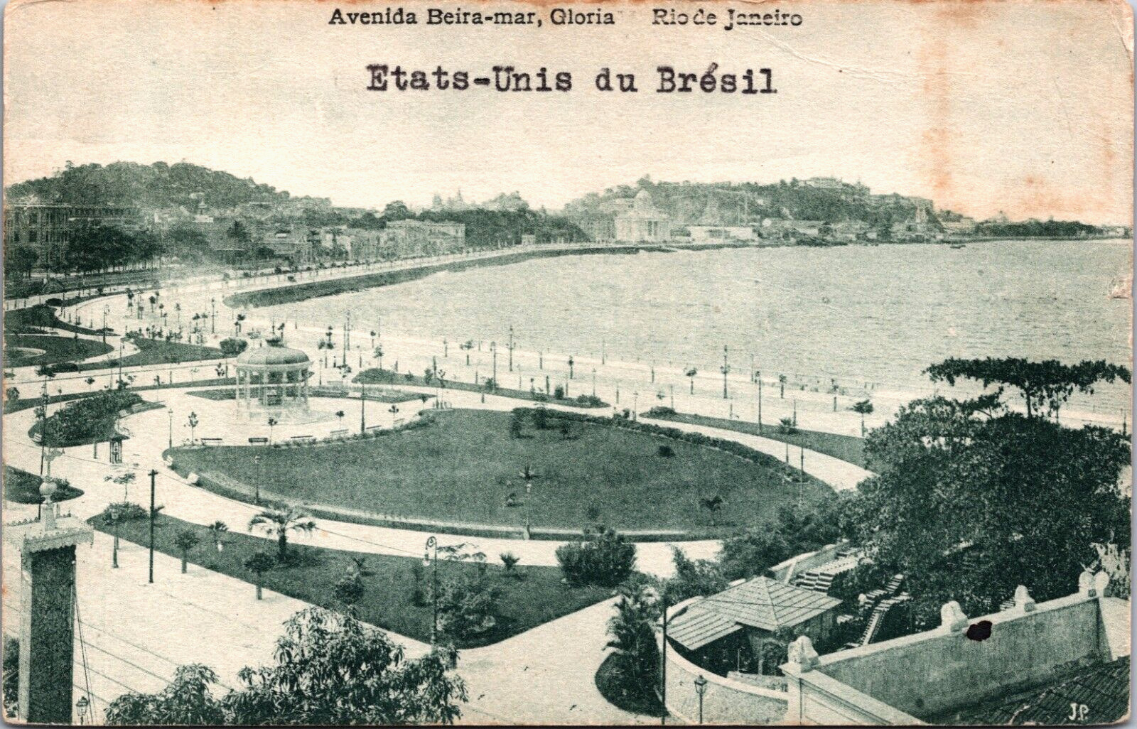 Brazil Rio de Janeiro Avenida Beira Mar Gloria Vintage Postcard C305 ...