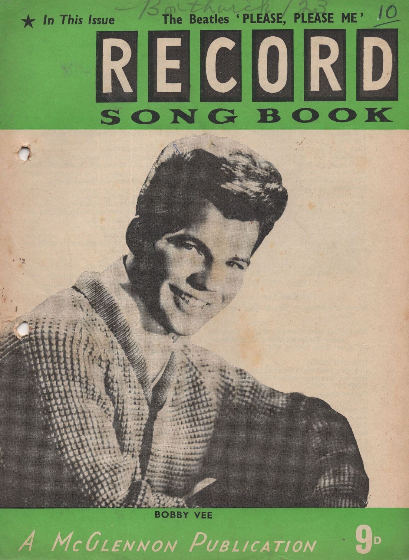 Bobby Vee 1960s Photo Record Song Book Lyrics Rare Magazine | Topics ...