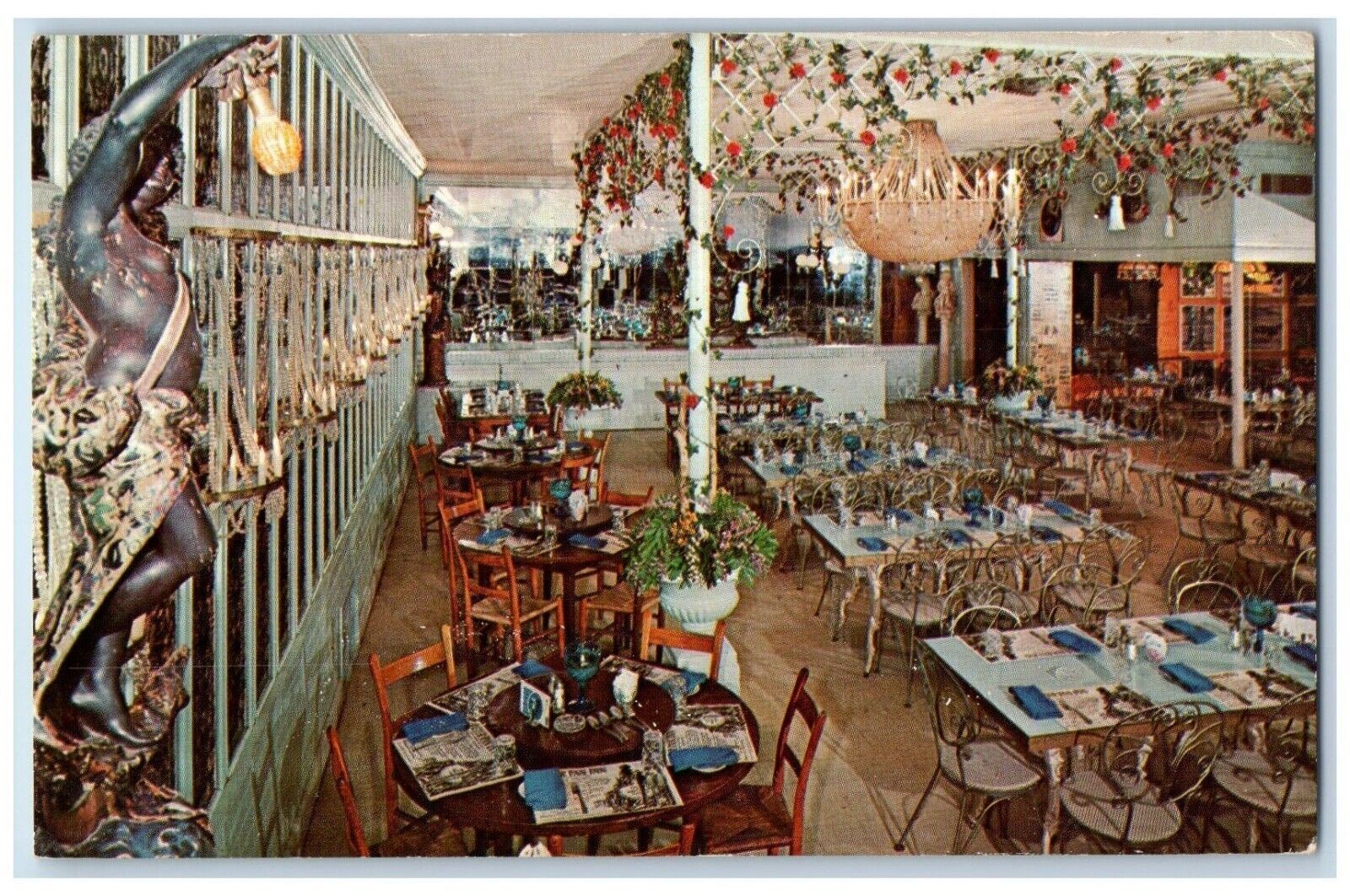 c1960 Peter Pan Inn Interior Restaurant Table Urbana Maryland Club Room ...